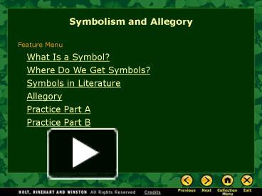 PPT – Symbolism and Allegory PowerPoint presentation | free to download ...