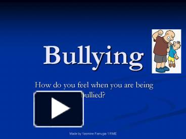 Bullying presentation | free to download