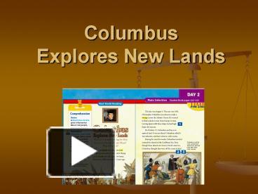PPT – Columbus Explores New Lands PowerPoint presentation | free to ...