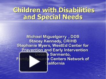 Children with Disabilities presentation | free to download