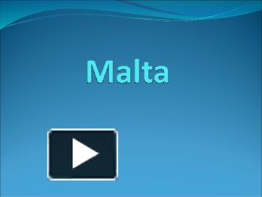 Malta presentation | free to download