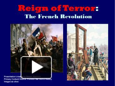 Reign of Terror: The French Revolution presentation | free to download