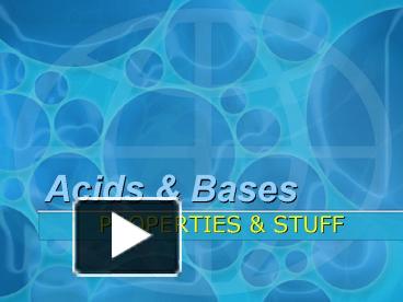 Acids presentation | free to view