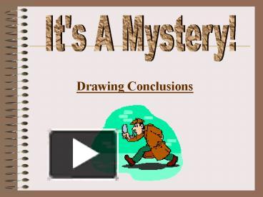 It's A Mystery! presentation | free to view