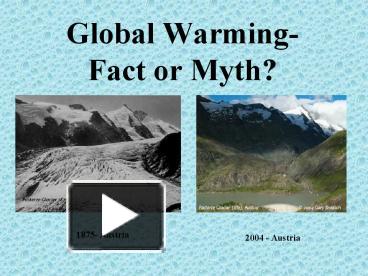 Global Warming- Fact or Myth? presentation | free to download
