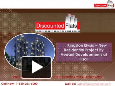 PPT – New Residential Project By Vedant Developments – Kingston Elysia PowerPoint presentation ...