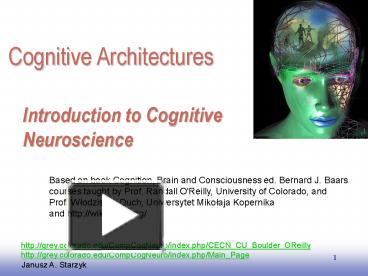 Introduction to Cognitive Neuroscience presentation | free to view