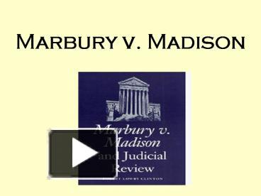 Marbury v. Madison presentation | free to download