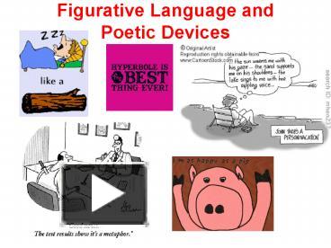 Figurative Language and Poetic Devices presentation | free to view