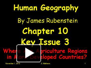 PPT – Human Geography By James Rubenstein PowerPoint presentation ...