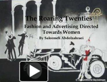 The Roaring Twenties presentation | free to view