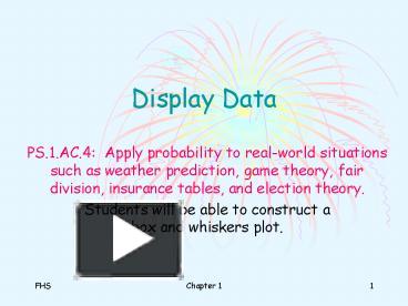 Display Data presentation | free to download