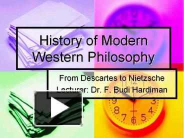 PPT – History of Modern Western Philosophy PowerPoint presentation ...