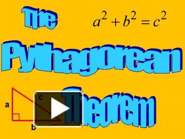 PPT – The Pythagorean Theorem PowerPoint presentation | free to view ...