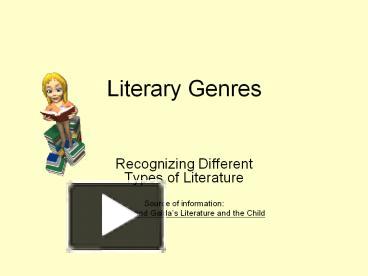 Literary Genres presentation | free to download