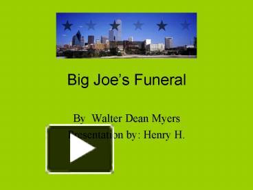 Big Joe presentation | free to download