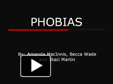 PHOBIAS presentation | free to download