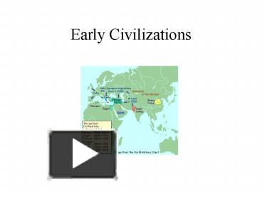 Early Civilizations presentation | free to view
