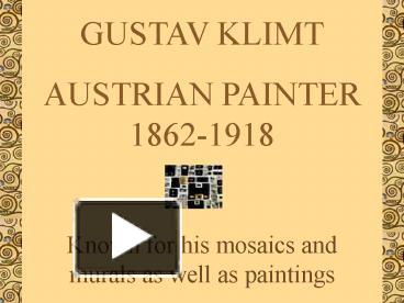 PPT – FLOWER GARDEN PAINTINGS BY GUSTAV KLIMT PowerPoint presentation ...
