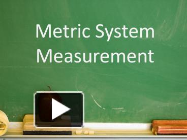 Metric System Measurement presentation | free to download