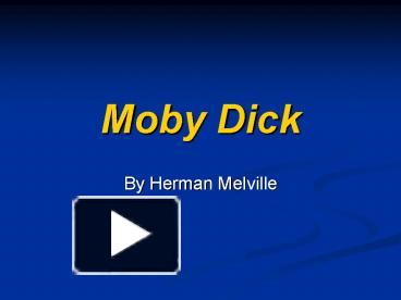 Moby Dick presentation | free to download