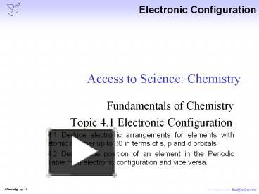 Fundamentals of Chemistry presentation | free to download