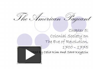 The American Pageant presentation | free to view