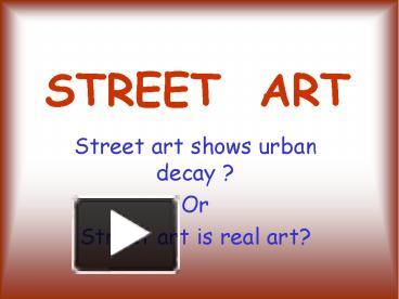 STREET ART presentation | free to download