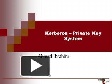 Kerberos presentation | free to download