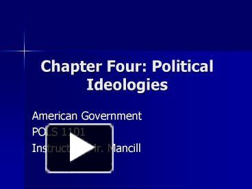 PPT – Chapter Four: Political Ideologies PowerPoint presentation | free ...