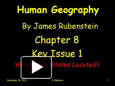 PPT – Human Geography By James Rubenstein PowerPoint presentation ...