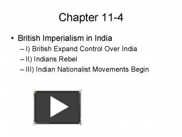 British Imperialism in India presentation | free to download
