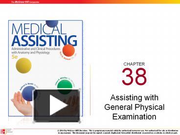 Assisting with General Physical Examination presentation | free to download