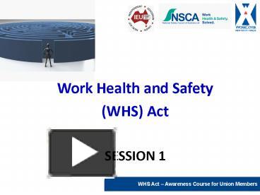 Work Health and Safety presentation | free to view