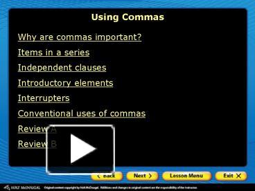 PPT – Why are commas important? PowerPoint presentation | free to ...