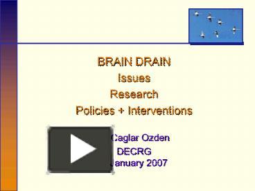 BRAIN DRAIN presentation | free to view