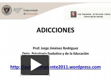 ADICCIONES presentation | free to download