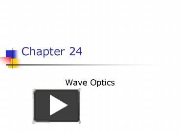 Wave Optics presentation | free to download
