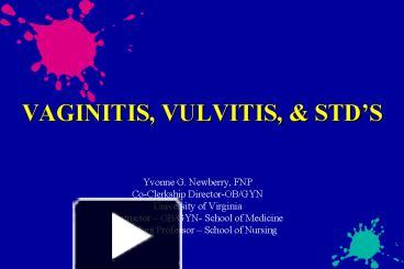VAGINITIS, VULVITIS, presentation | free to view