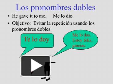 PPT – Los pronombres dobles PowerPoint presentation | free to view - id ...