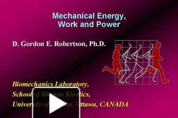 PPT – Mechanical Energy, Work and Power PowerPoint presentation | free ...
