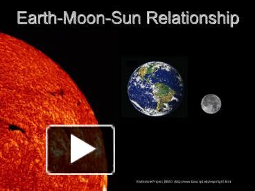 Earth-Moon-Sun Relationship presentation | free to view