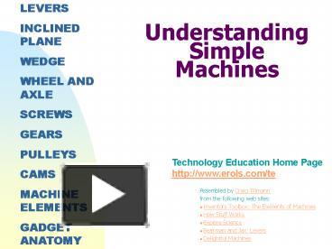PPT – Understanding Simple Machines PowerPoint presentation | free to ...