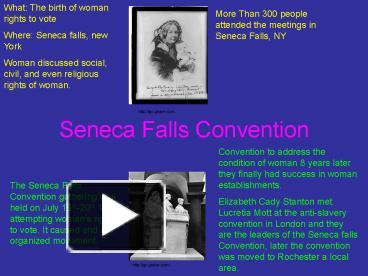 Seneca Falls Convention presentation | free to view