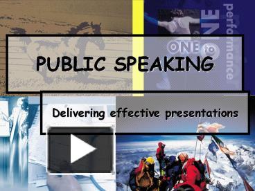 PUBLIC SPEAKING presentation | free to download