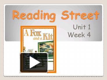 Reading Street presentation | free to view
