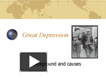 Great Depression presentation | free to download