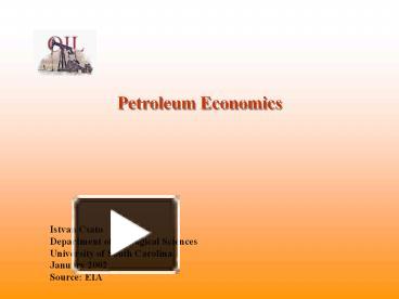 Petroleum Economics presentation | free to download