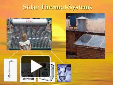 Solar Thermal-Systems presentation | free to download