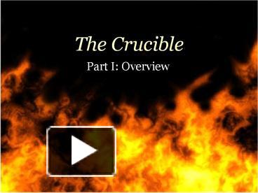 The Crucible presentation | free to download